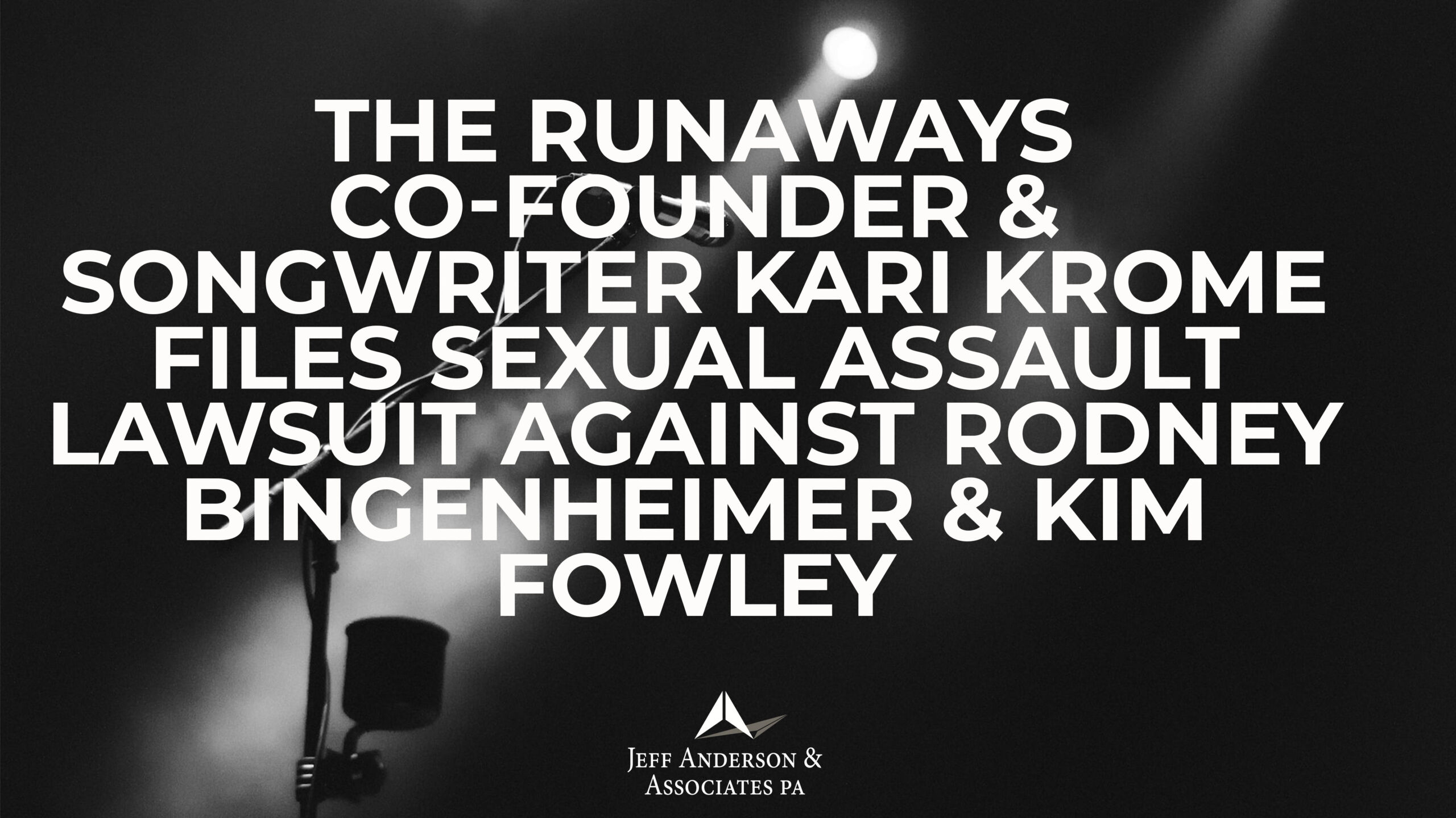 The Runaways Co-Founder & Songwriter Kari Krome Files Sexual Assault ...